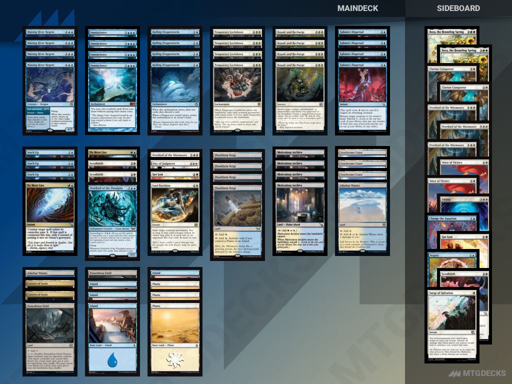 Standard Azorius Omniscience deck by Jeremy MPA • MTG DECKS