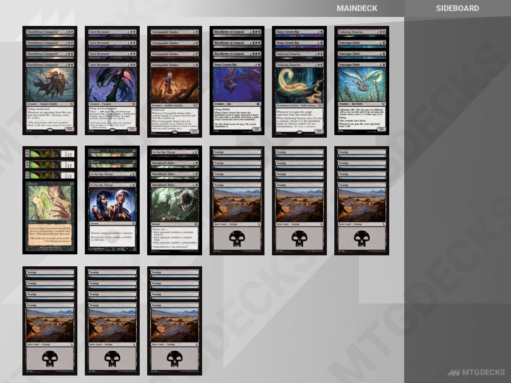 Arena Standard Mono-Black Demons deck by Kowazi • MTG DECKS