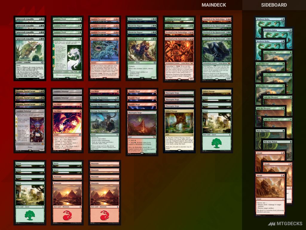 Standard RG Ramp deck by Saito Taisei • MTG DECKS