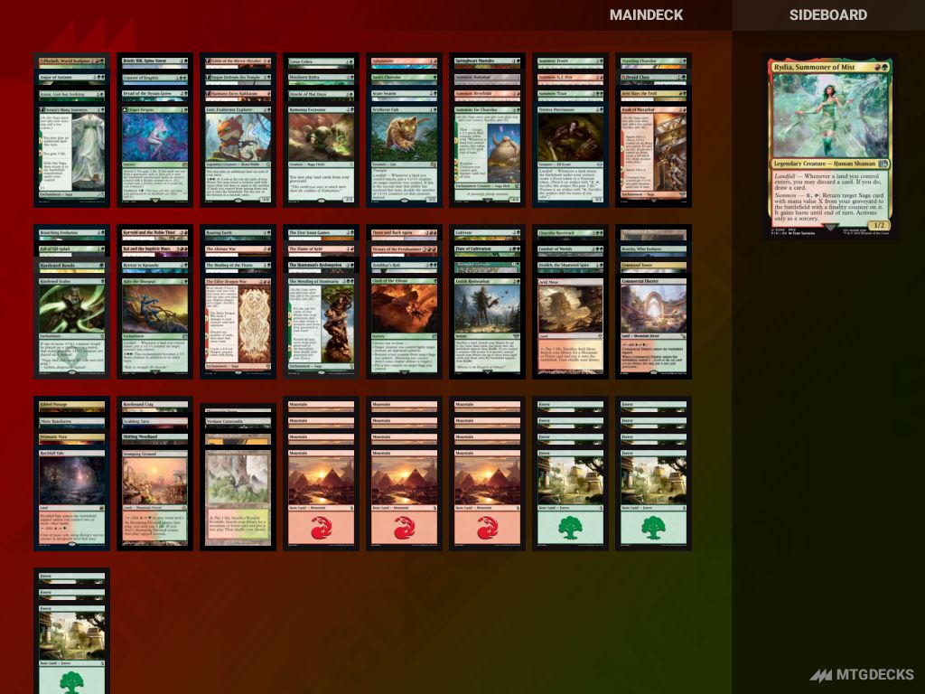 Historic-Brawl Rydia, Summoner of Mist deck by HistoricBrawler • MTG DECKS