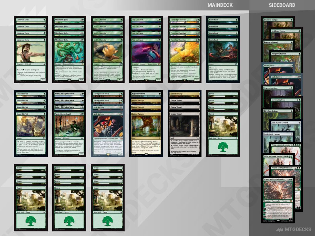 Standard Mono Green Landfall deck by ATmagic • MTG DECKS