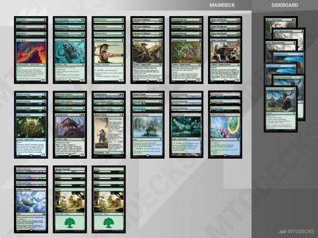 Arena Standard Post Rotation Mono Green Stompy deck by YouTube/MTG Joe ...