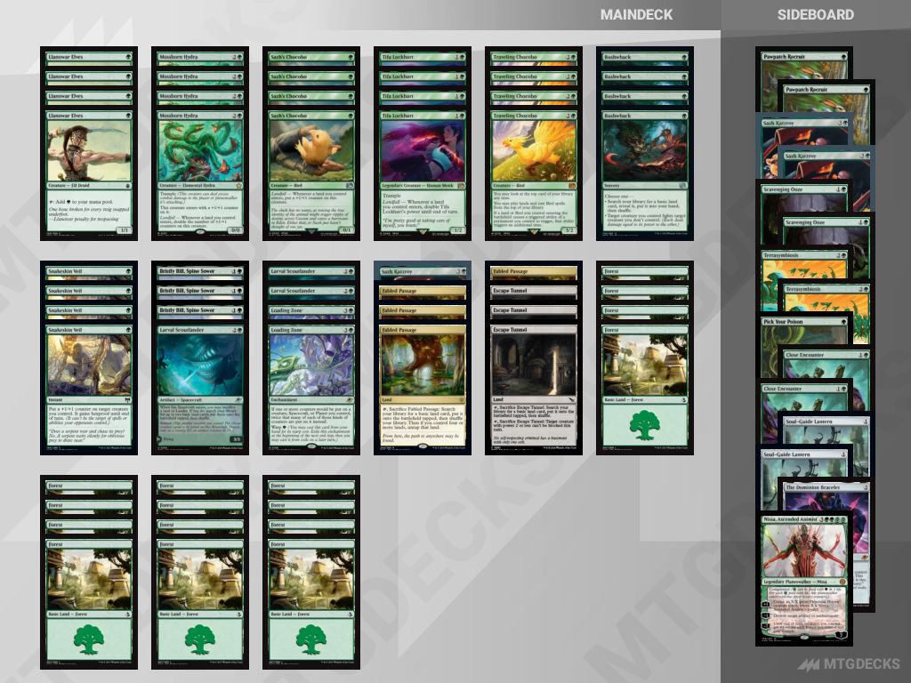 Standard Mono Green Landfall deck by conorman11 • MTG DECKS