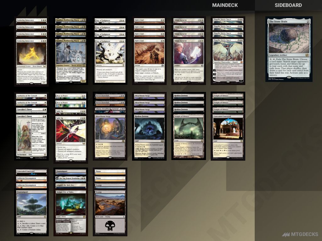 Arena Standard Orzhov Army Building deck by Denimbeard • MTG DECKS
