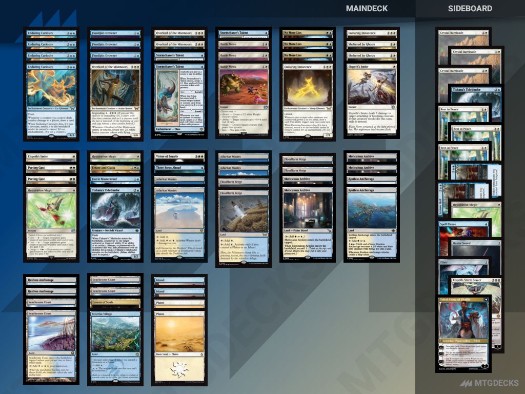 Arena Standard [S] UW ENDURING deck by r8rak2 • MTG DECKS