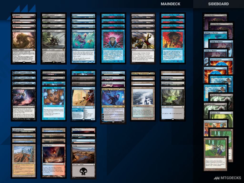 Legacy Dimir Tempo deck by Kevin Hsu • MTG DECKS