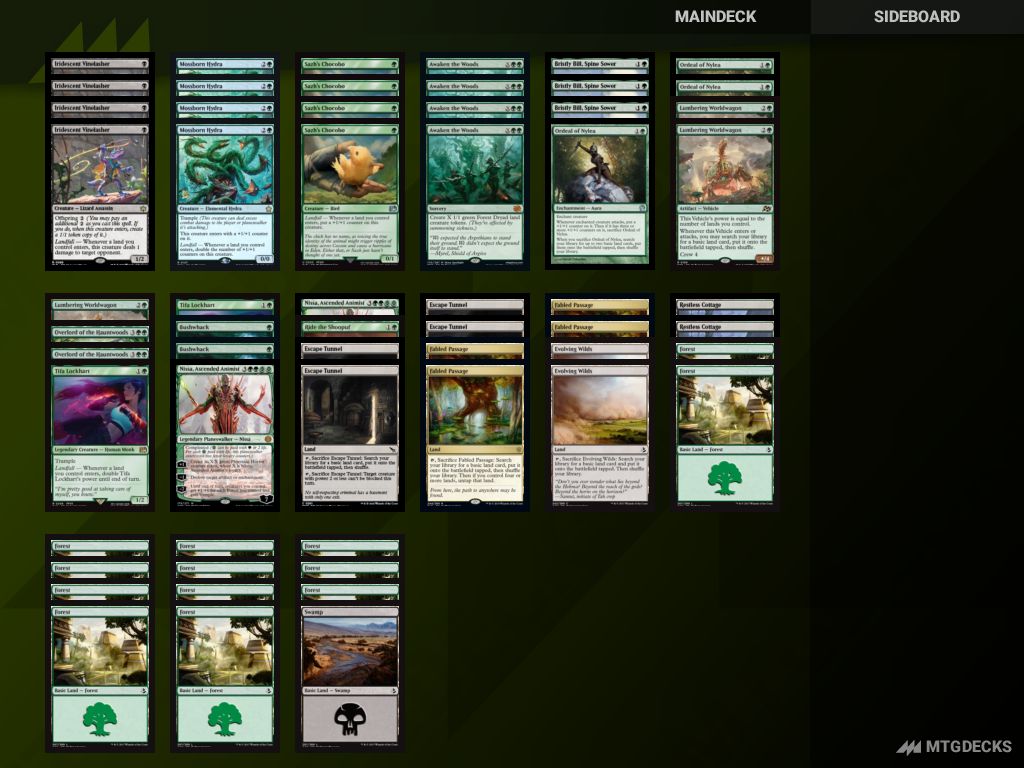 Arena Standard Mono Green Landfall deck by Dahl • MTG DECKS