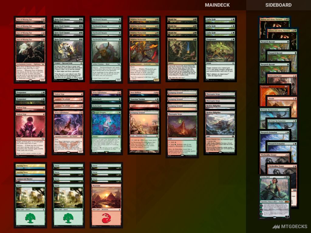 Standard Gruul Midrange deck by Nagata Kazuhiro • MTG DECKS