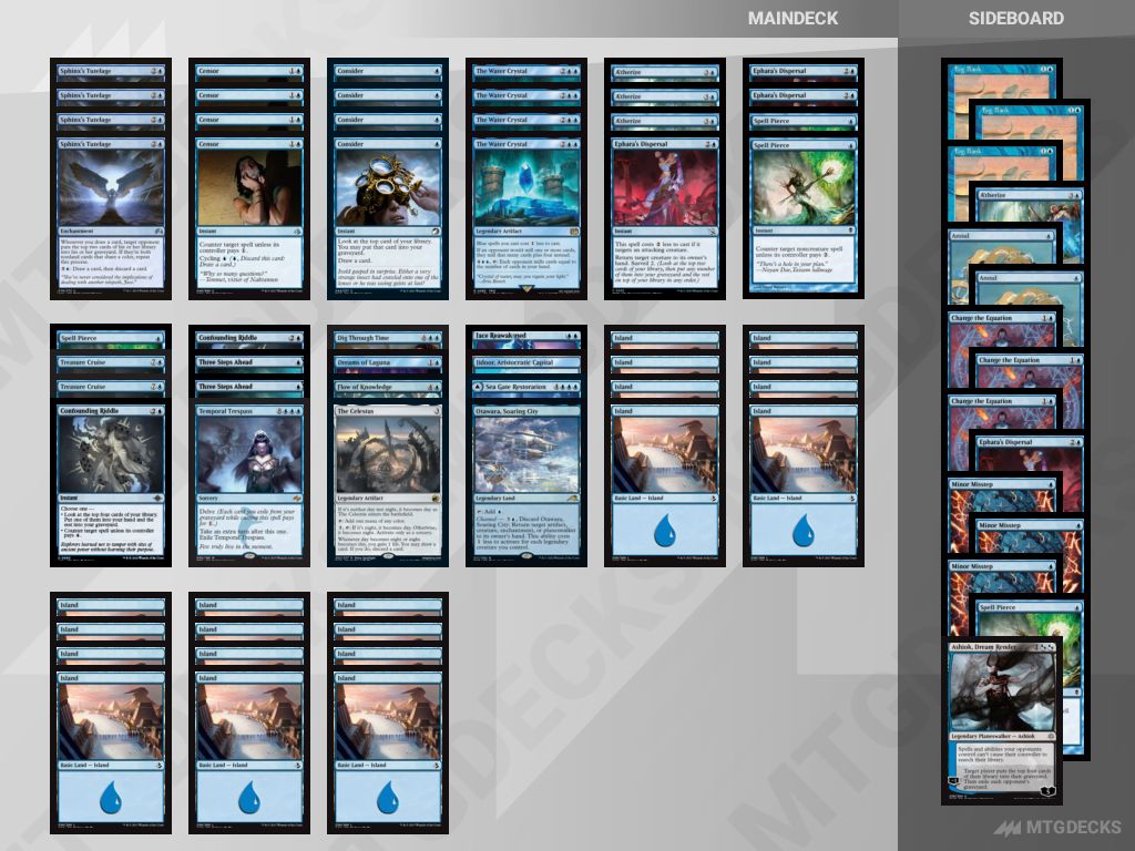 MTG Pioneer Mono Blue Mill top decks • MTG DECKS