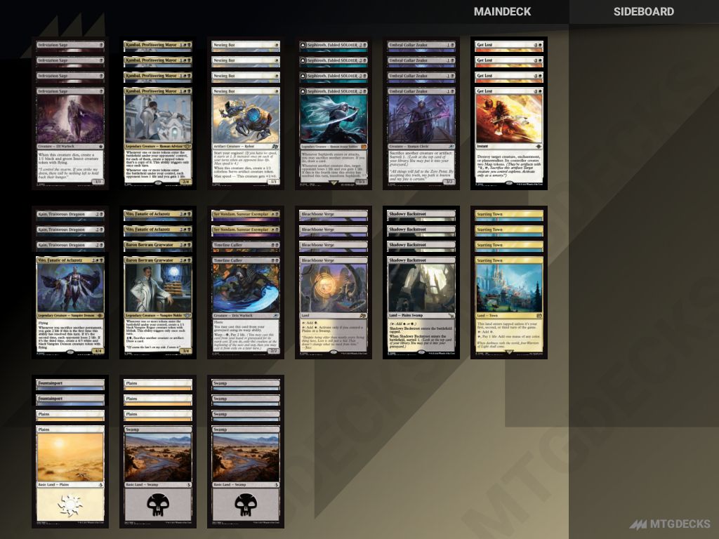 Arena Standard Seph Sac Tokens (2) deck by Aramidv • MTG DECKS
