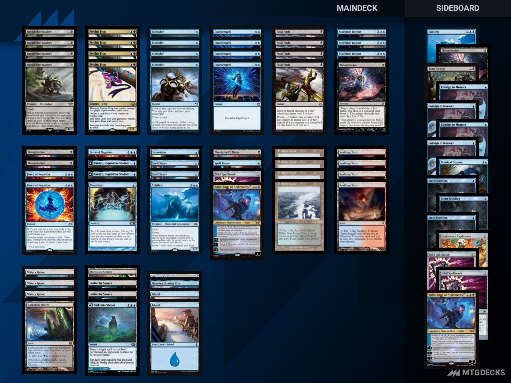 Modern Tamiyo & Ninja deck by Osamoto Yuki • MTG DECKS