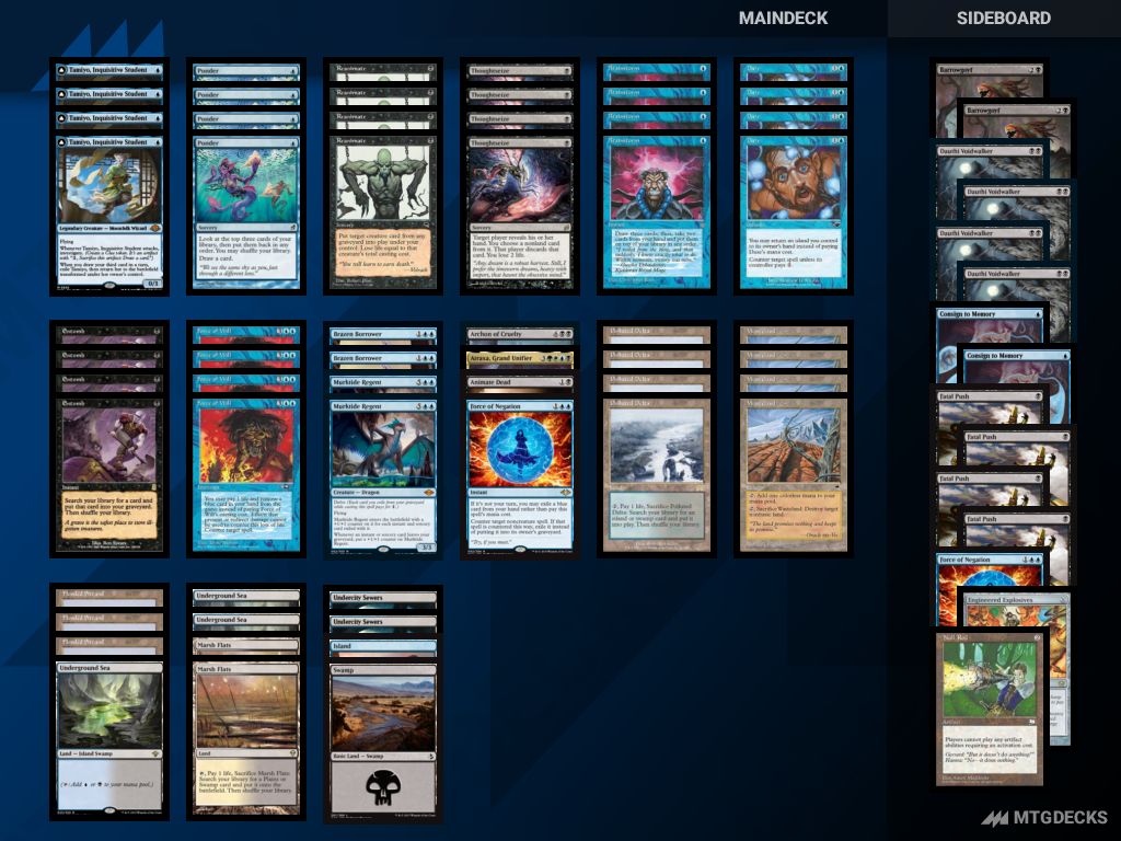 Legacy UB Reanimator deck by Kawazoe Yuki • MTG DECKS