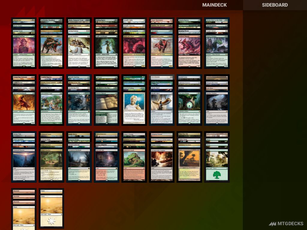 MTG Canadian Highlander Dinosaurs top decks • MTG DECKS