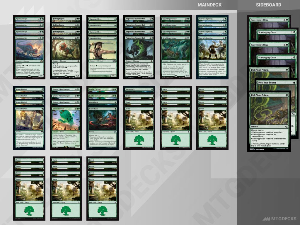 MTG Standard Final Fantasy Mono Green Stompy top decks • MTG DECKS