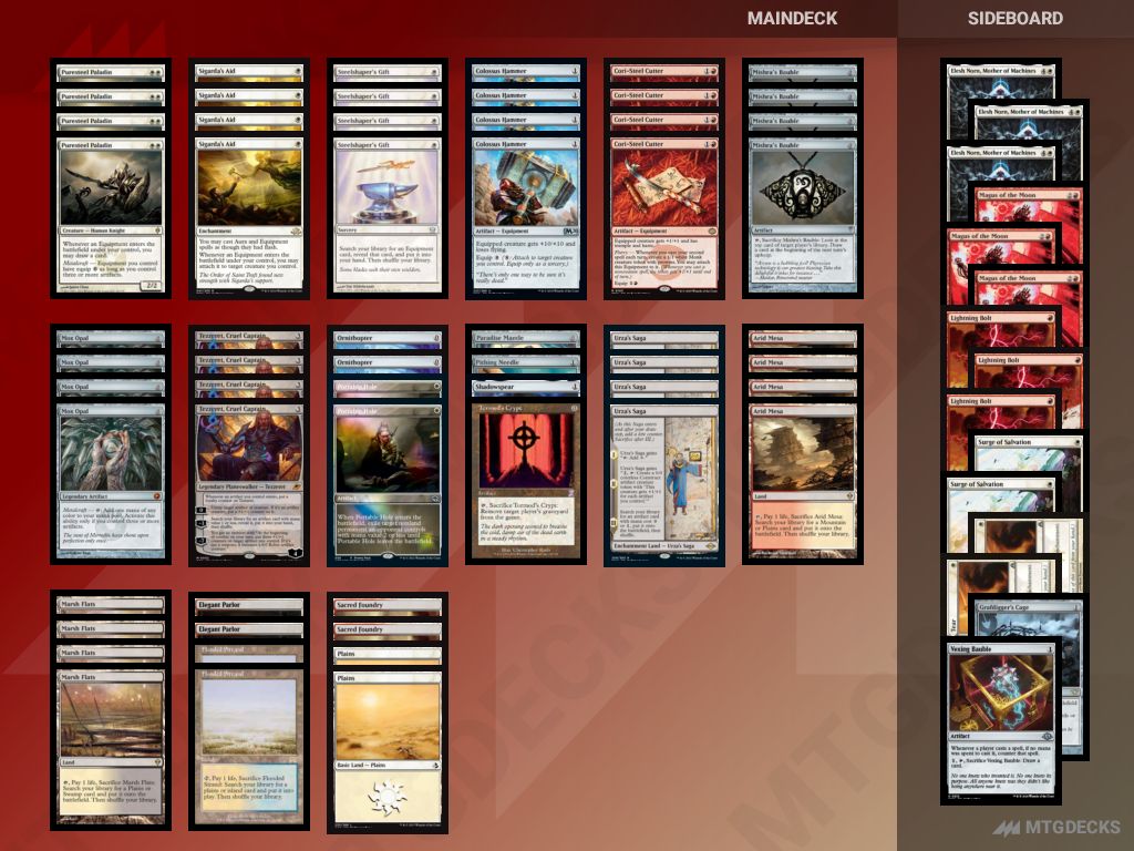 Modern Hammer Time deck by InsaneAP3Z • MTG DECKS