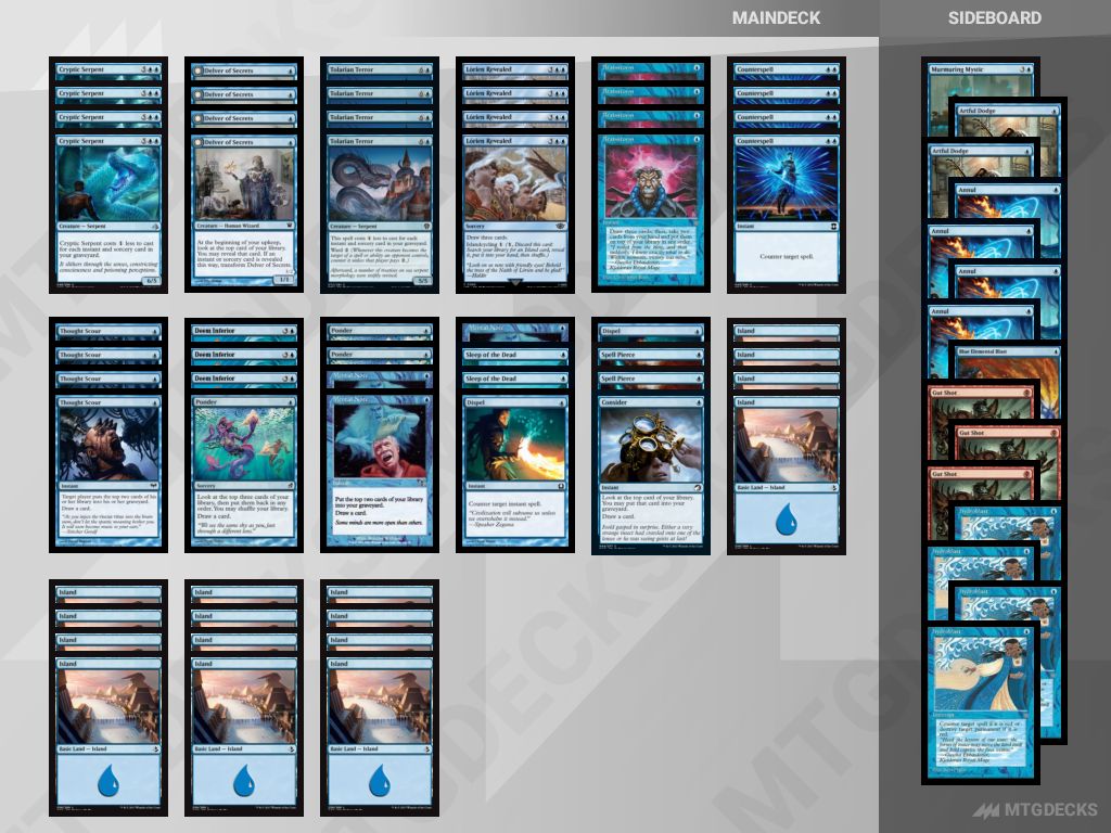 Pauper Mono Blue Terror deck by Oboli_1 • MTG DECKS