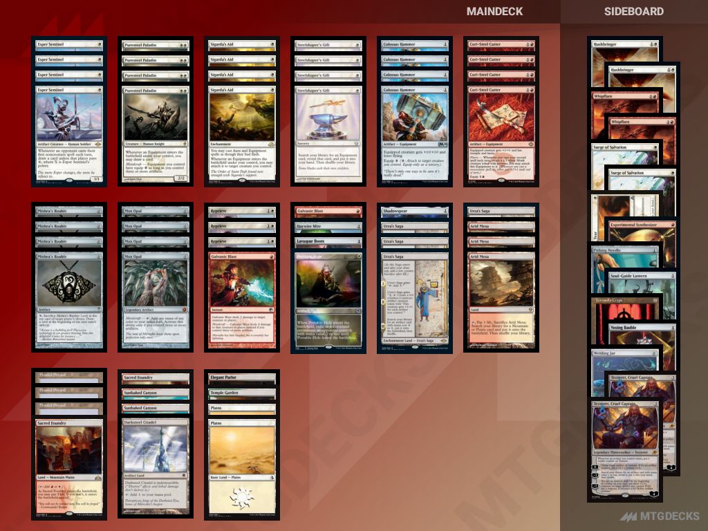 Modern Hammer Time deck by Zoru • MTG DECKS
