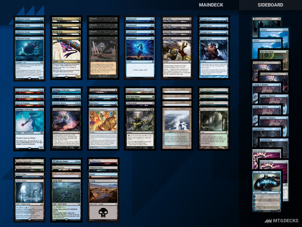 Modern Dimir Control deck by Benj David • MTG DECKS