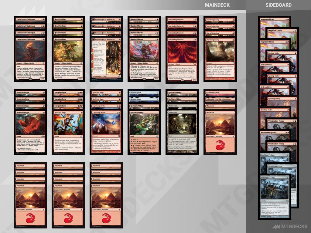 Pioneer Red Deck Wins deck by ATmagic • MTG DECKS