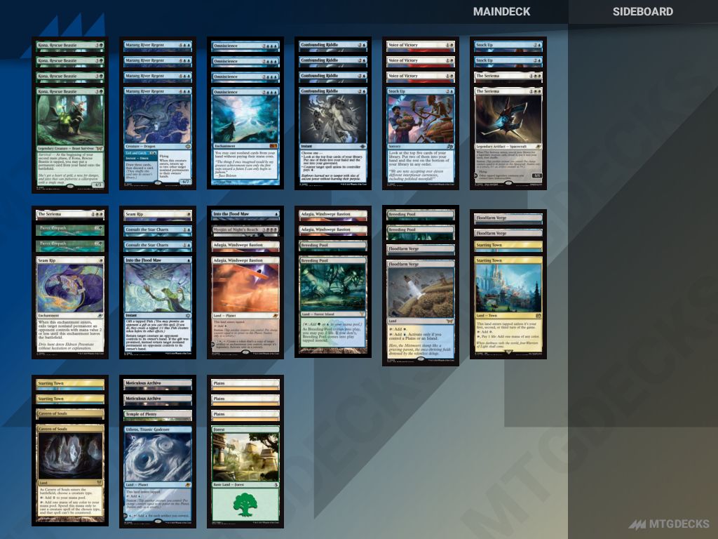 Arena Standard (S) Simic Omniscience (2) deck by CJPS • MTG DECKS