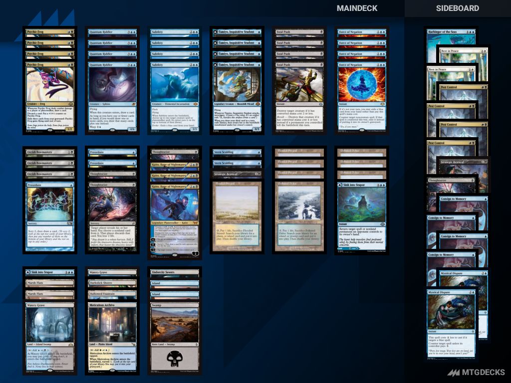 Modern Dimir Frog deck by cntrlfreak_ttv • MTG DECKS