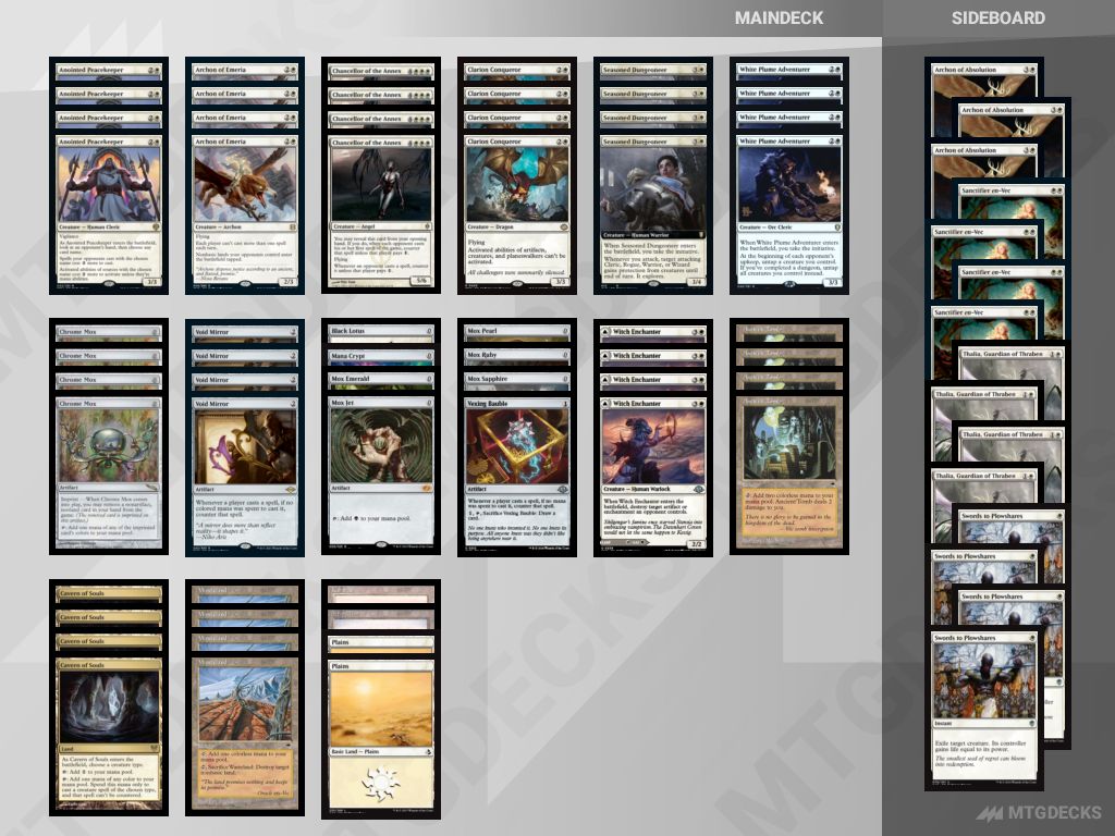 Vintage Mono White Initiative deck by KingSedris • MTG DECKS