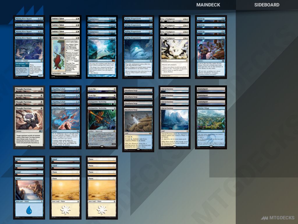 Arena Alchemy Azorius Omniscience deck by mazereon • MTG DECKS