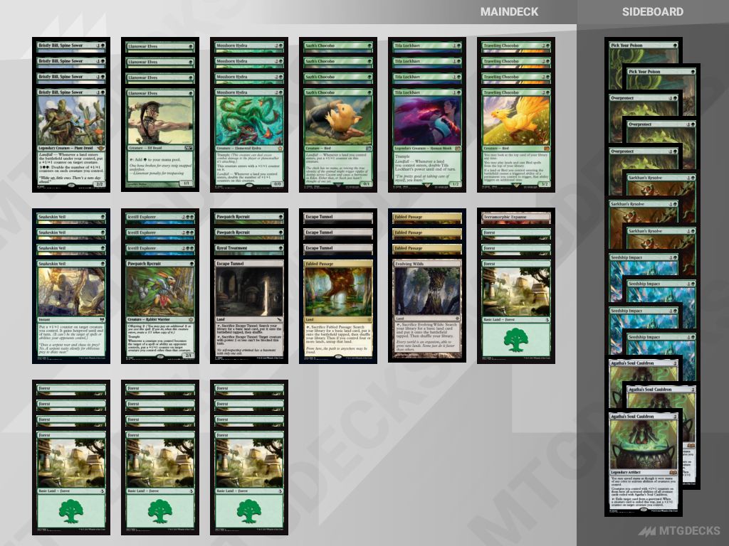 Standard Mono Green Landfall deck by Kizdar • MTG DECKS