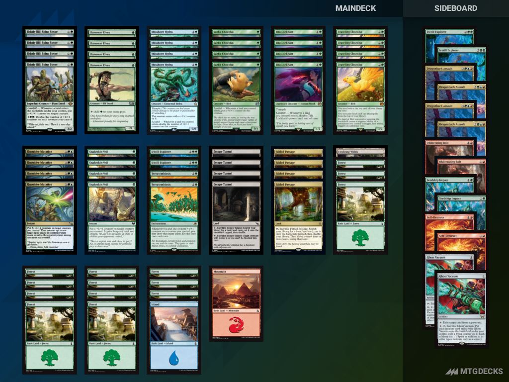 Standard Mono Green Landfall deck by Nandisko • MTG DECKS