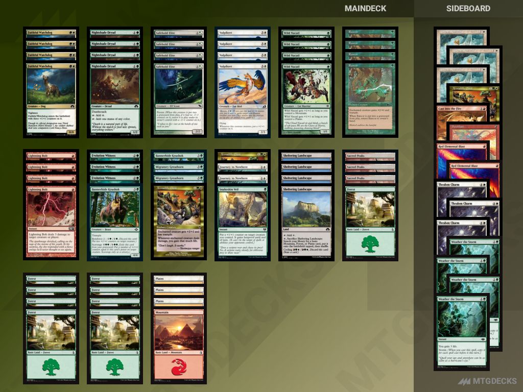 Pauper Zoo deck by Hiroi Tatsuya • MTG DECKS