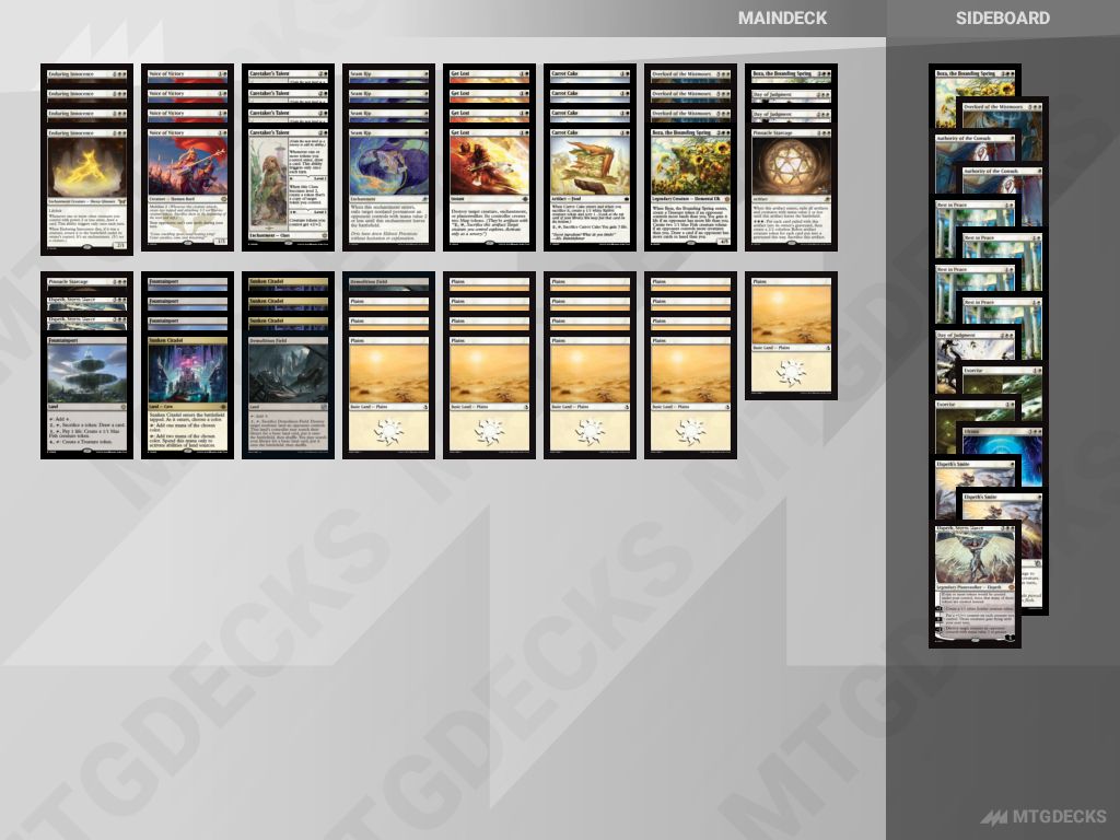 Standard Mono White Control deck by ueda yuma • MTG DECKS