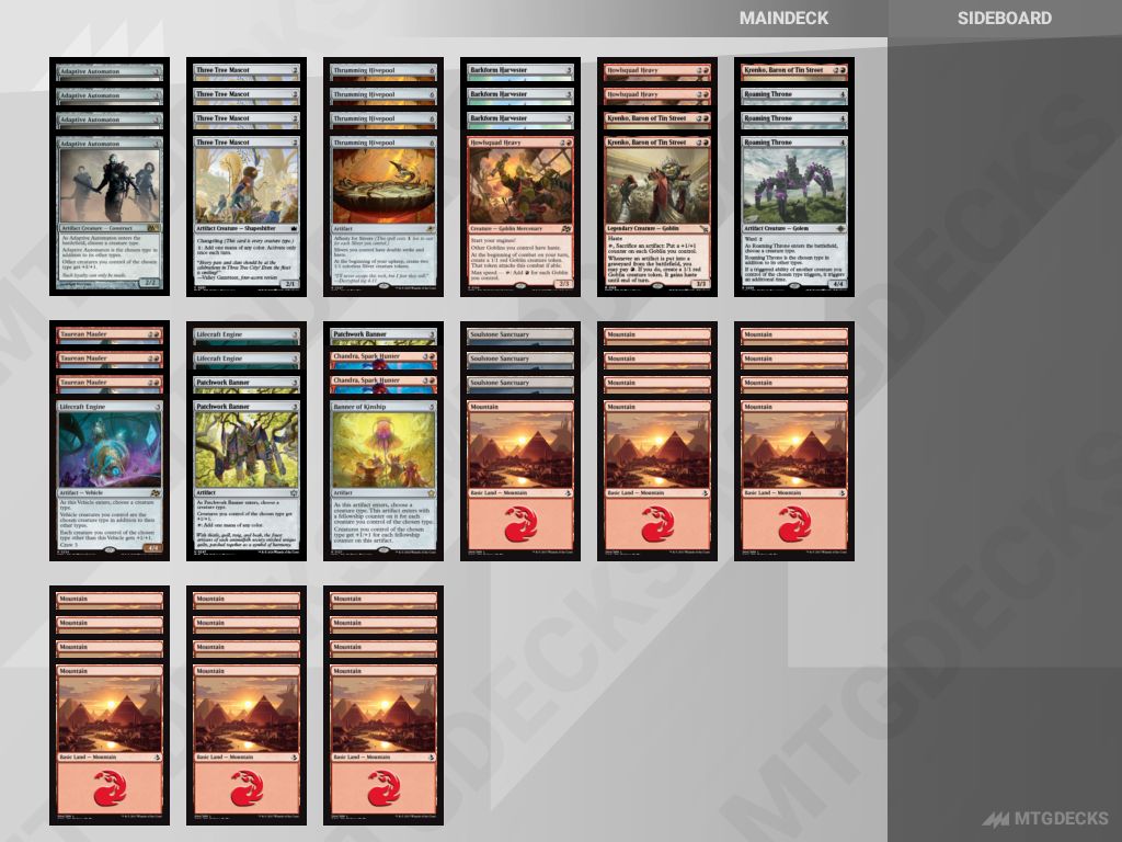 MTG Standard Secrets of Strixhaven Mono Red Shapeshifters top decks ...
