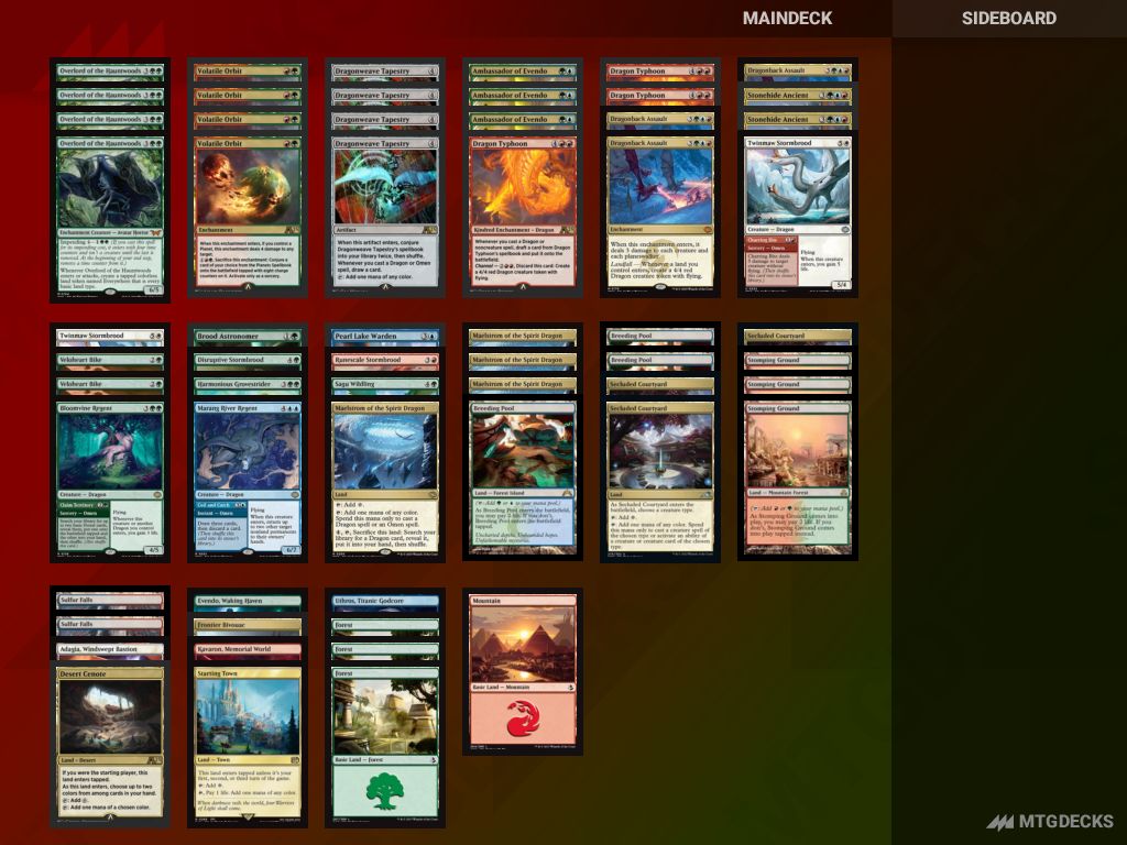Arena Alchemy Temur Dragons deck by MtGDvd • MTG DECKS