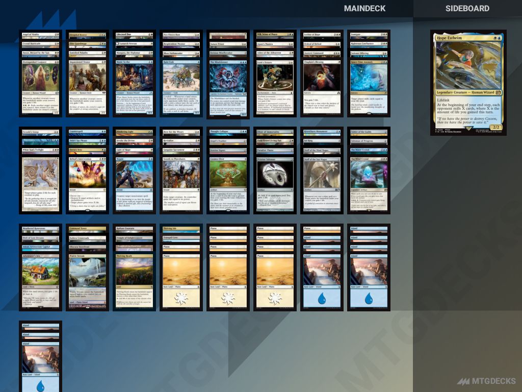 Commander Hope Estheim deck by Paige Lee • MTG DECKS