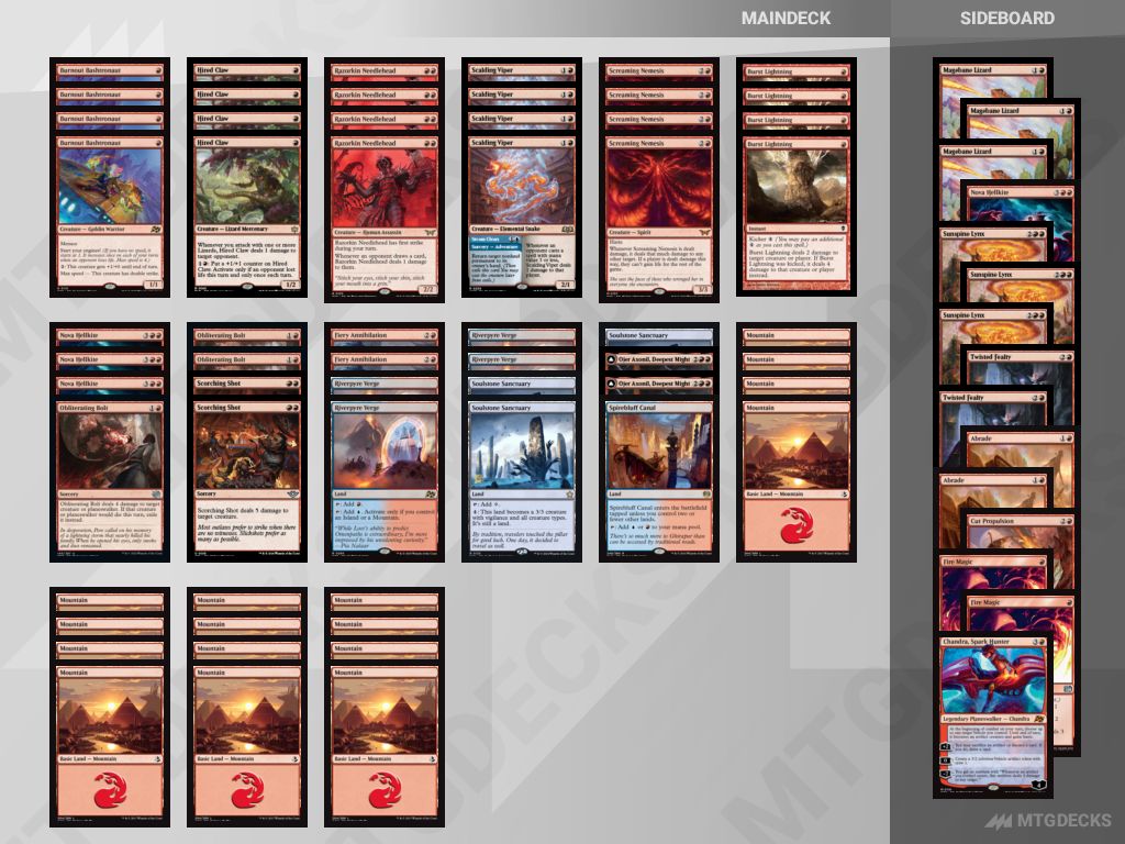 Standard Mono Red Midrange deck by Yoshida Masayoshi • MTG DECKS
