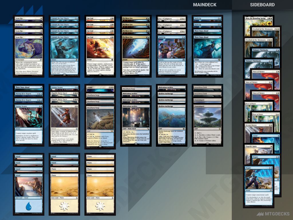 Standard Azorius Control deck by Alex Friedrichsen • MTG DECKS