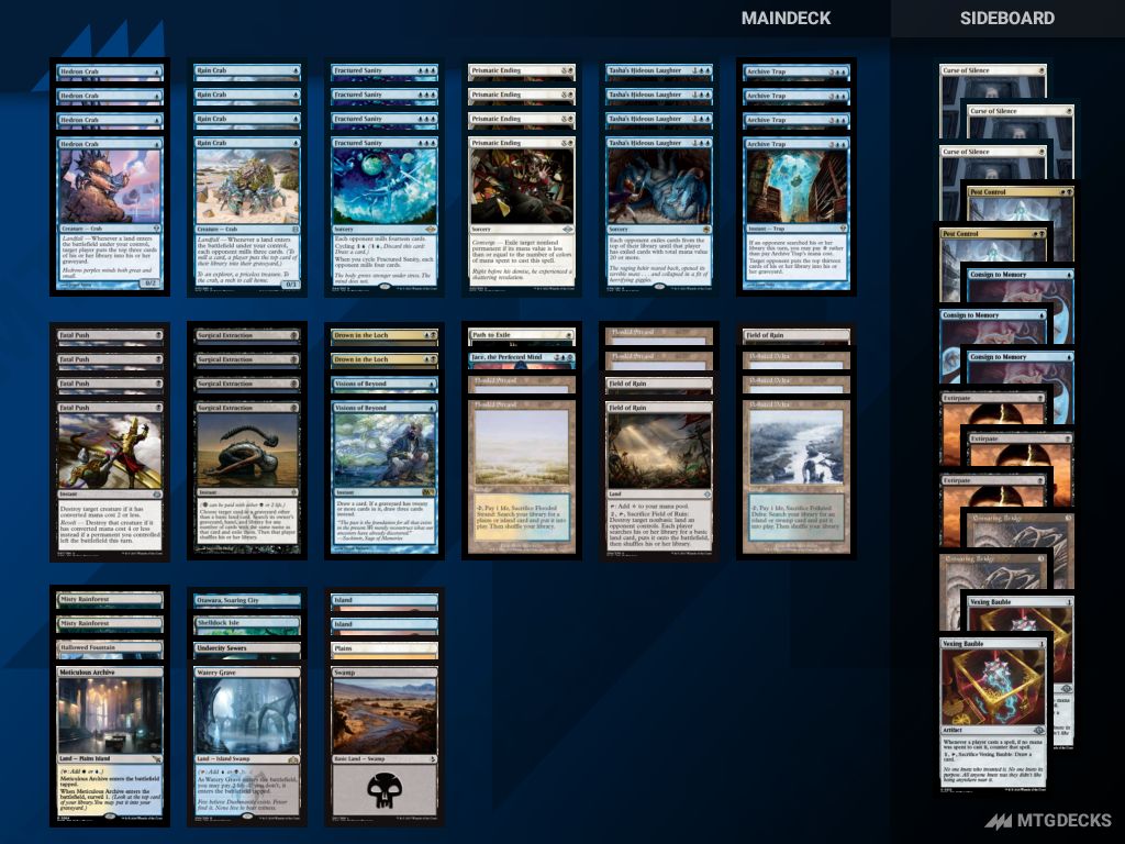 Modern Library Destruction deck by Oyamada Seisyou • MTG DECKS