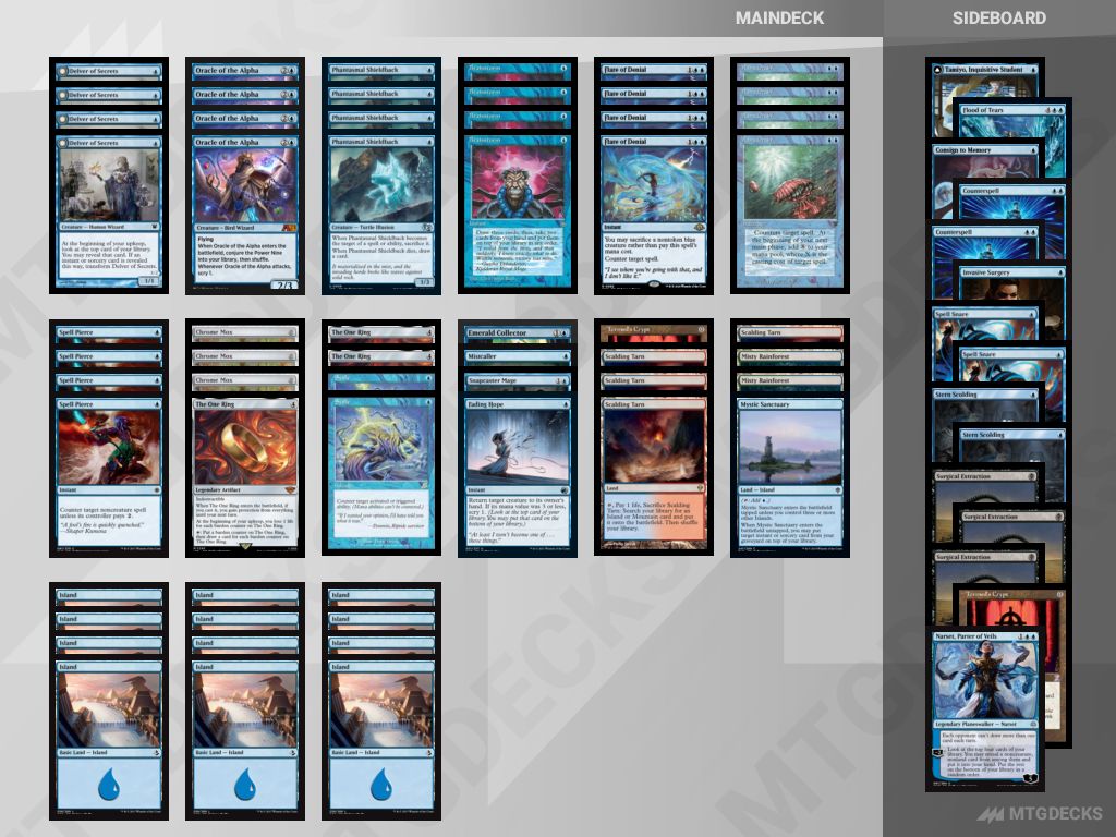 MTG Timeless Mono Blue Delver top decks • MTG DECKS