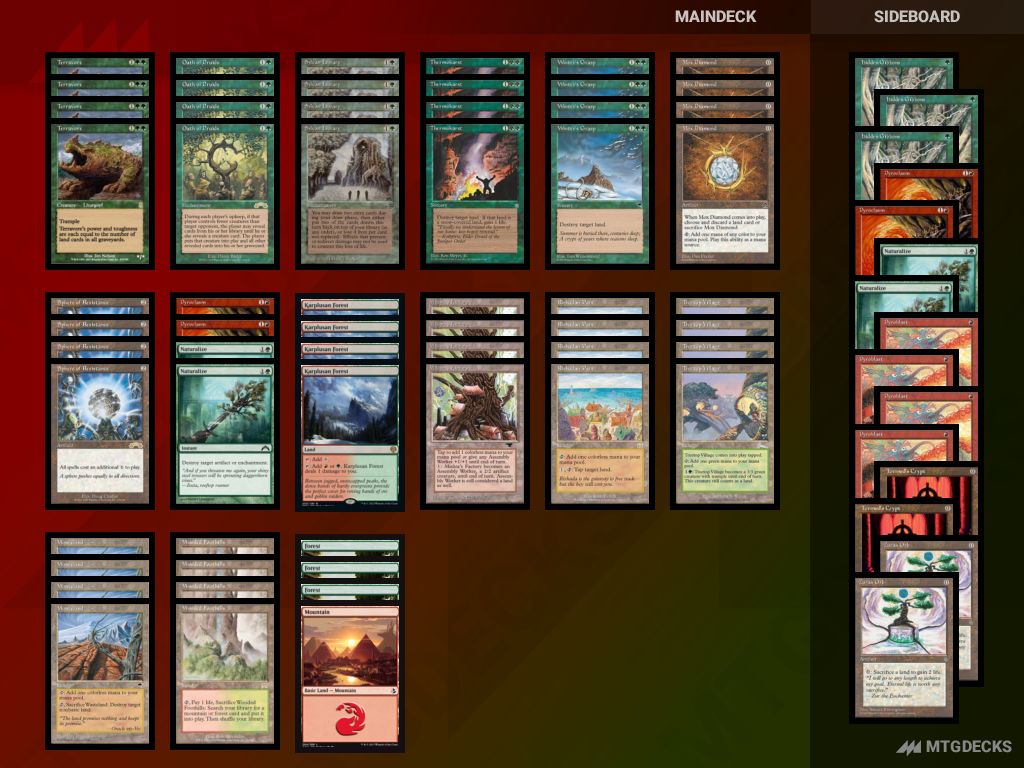 Premodern Oath Ponza deck by Victor Silotto • MTG DECKS