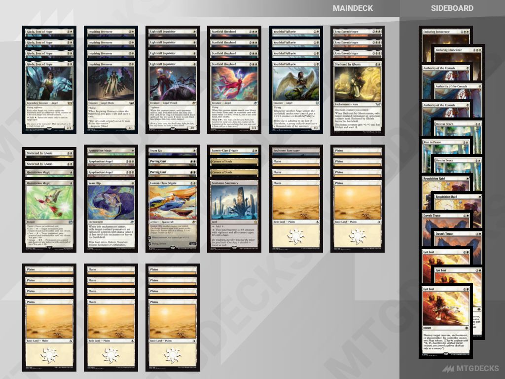 Standard Monowhite Angels deck by Roman Maruniak • MTG DECKS