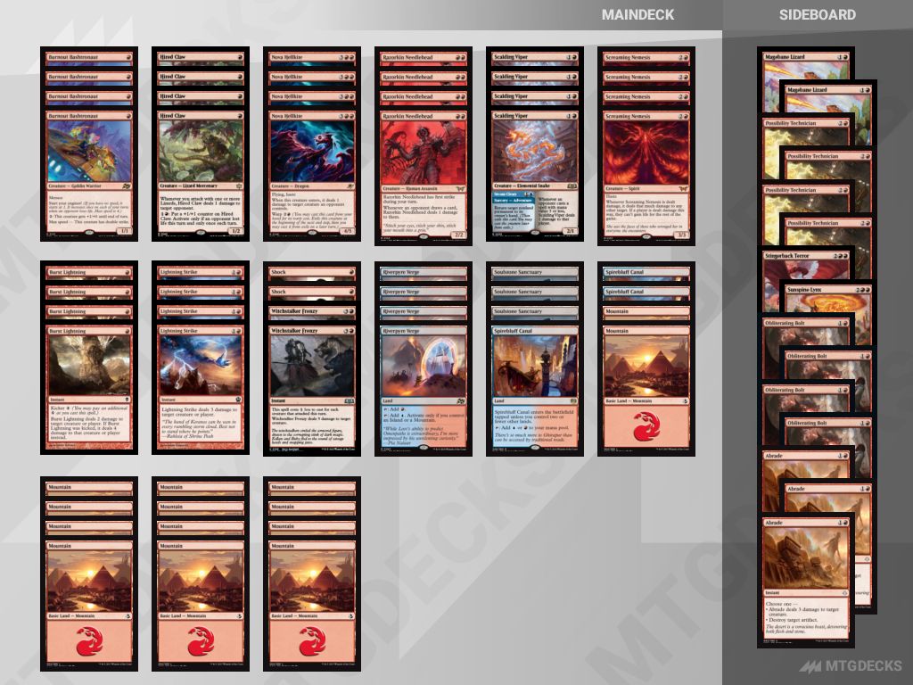 Arena Standard [S] Juicy Red deck by GeckoS • MTG DECKS