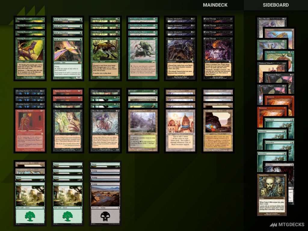 Premodern Survival Infestation deck by Hugo Dañobeitia • MTG DECKS