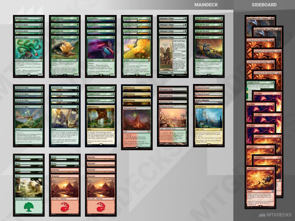 Arena Standard Mono Green Landfall deck by Platinum-Mythic Rank Player ...