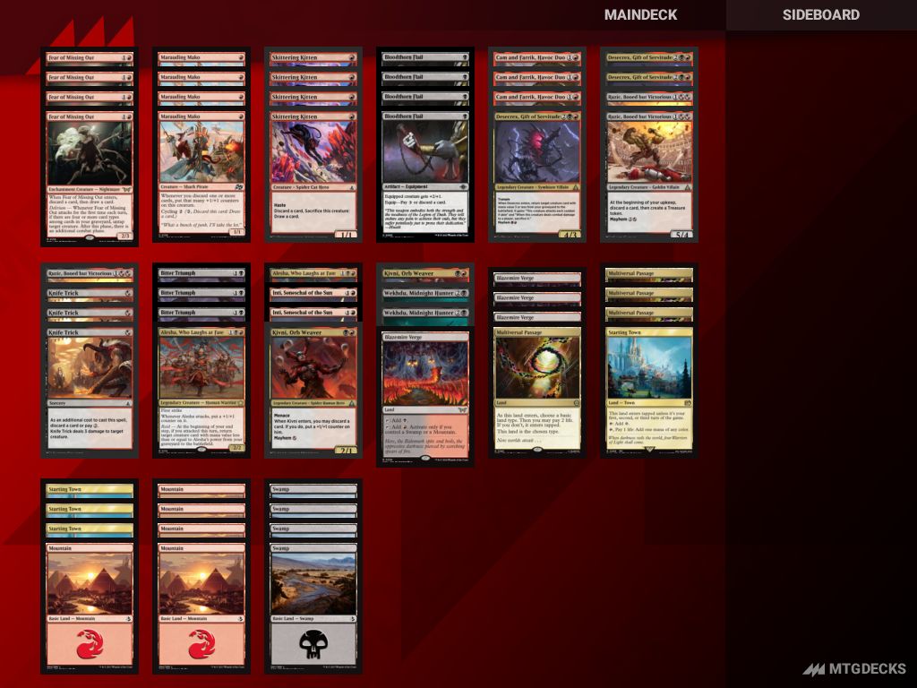 Arena Standard s1 Mayhem deck by Delmo • MTG DECKS