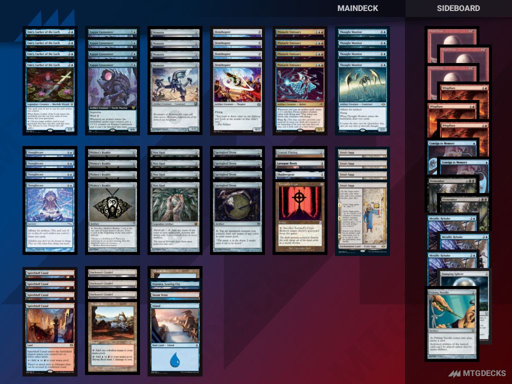 Modern Affinity deck by lxystannis • MTG DECKS
