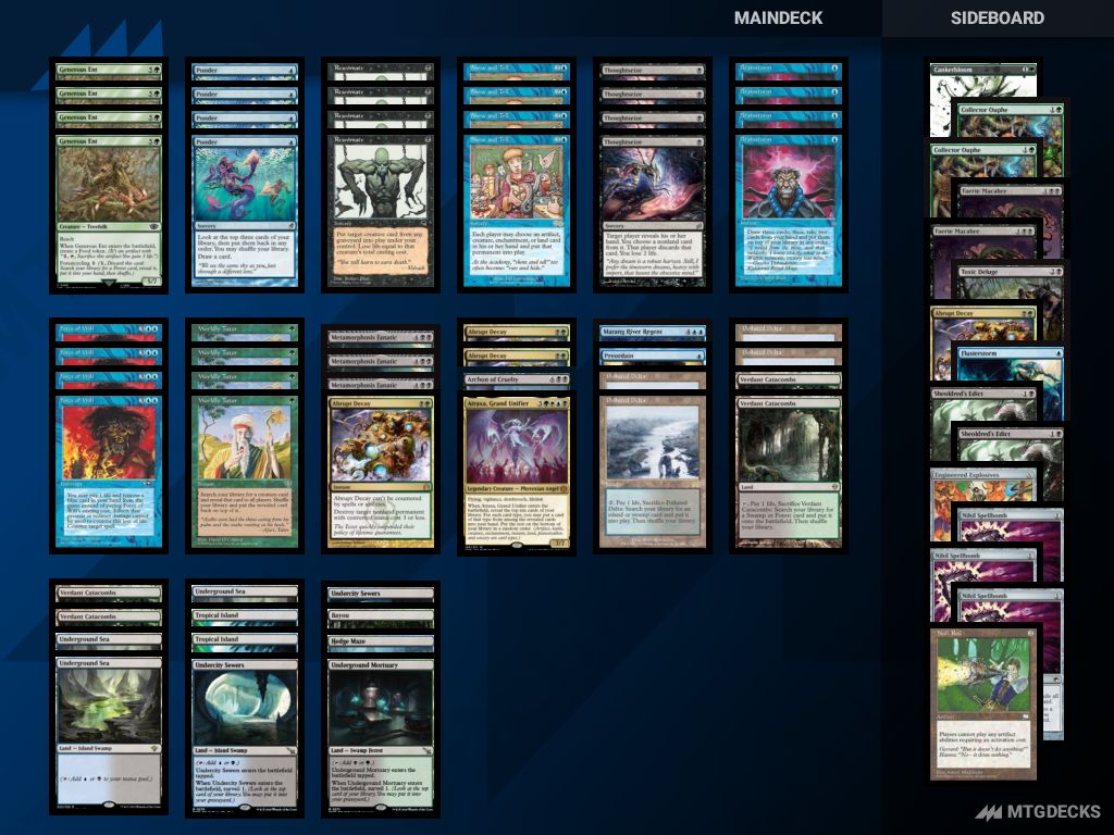 Legacy BUG Show Miracle deck by Leonardo Carrara • MTG DECKS