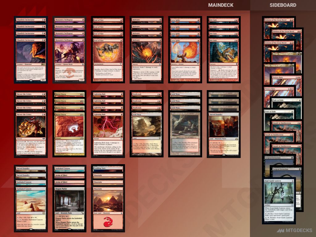 Modern Burn deck by MagicMarki • MTG DECKS