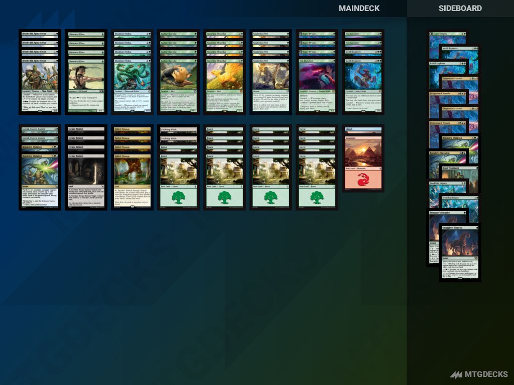 Standard Mono Green Landfall deck by Nandisko • MTG DECKS