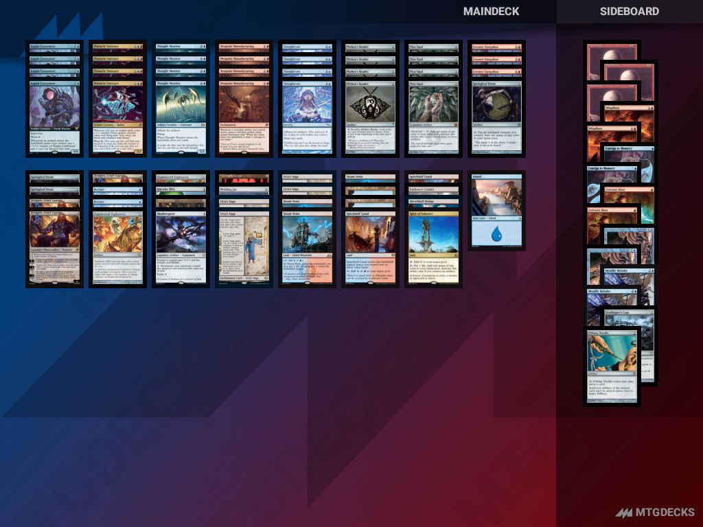 Modern Affinity deck by Kajimoto Atsushi • MTG DECKS