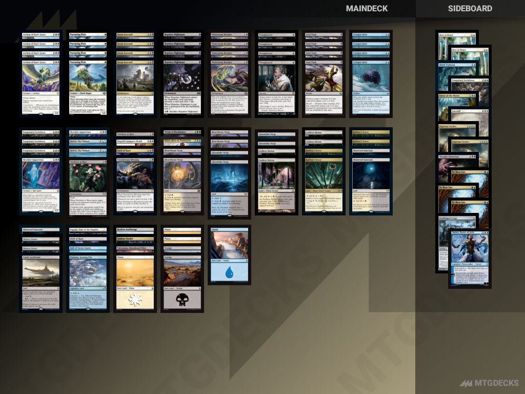 Arena Pioneer [P] Esper Doom deck by Eurisko • MTG DECKS
